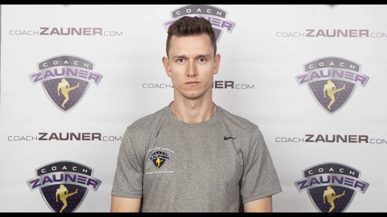 Simon Mathiesen Kicking Workout at Coach Zauner's 2022 Free Agent ...