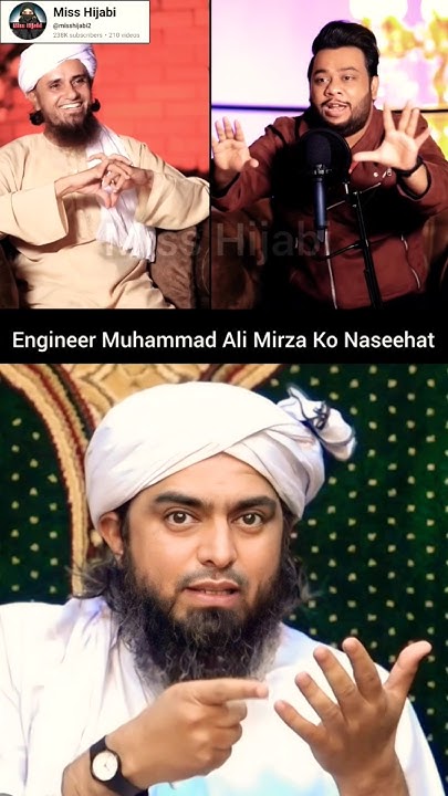 Engineer Muhammad Ali Mirza Ko Naseehat|Mufti Tariq Masood|Nadir Ali|#shorts #podcast - YouTube