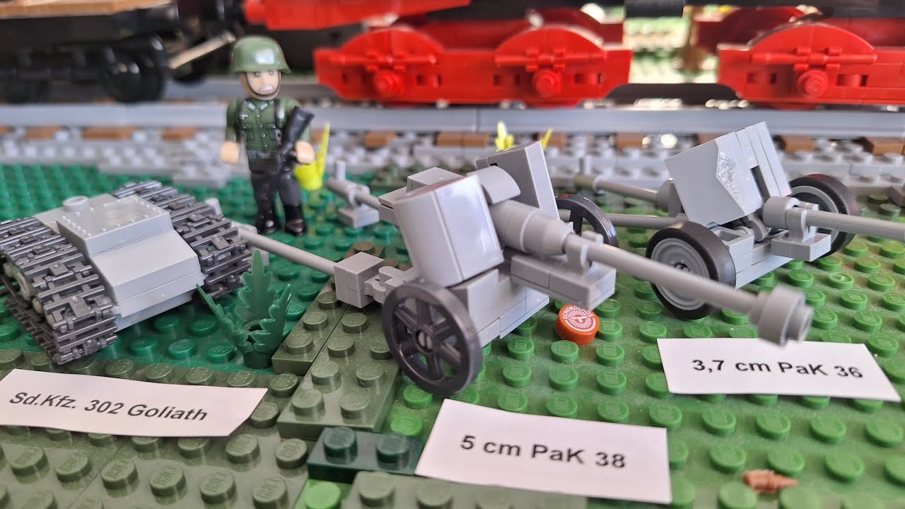 ️5cm PaK 38, 3,7cm PaK 36 i Sd.kfz 302 Goliath z COBI! (MOC)💥 - YouTube