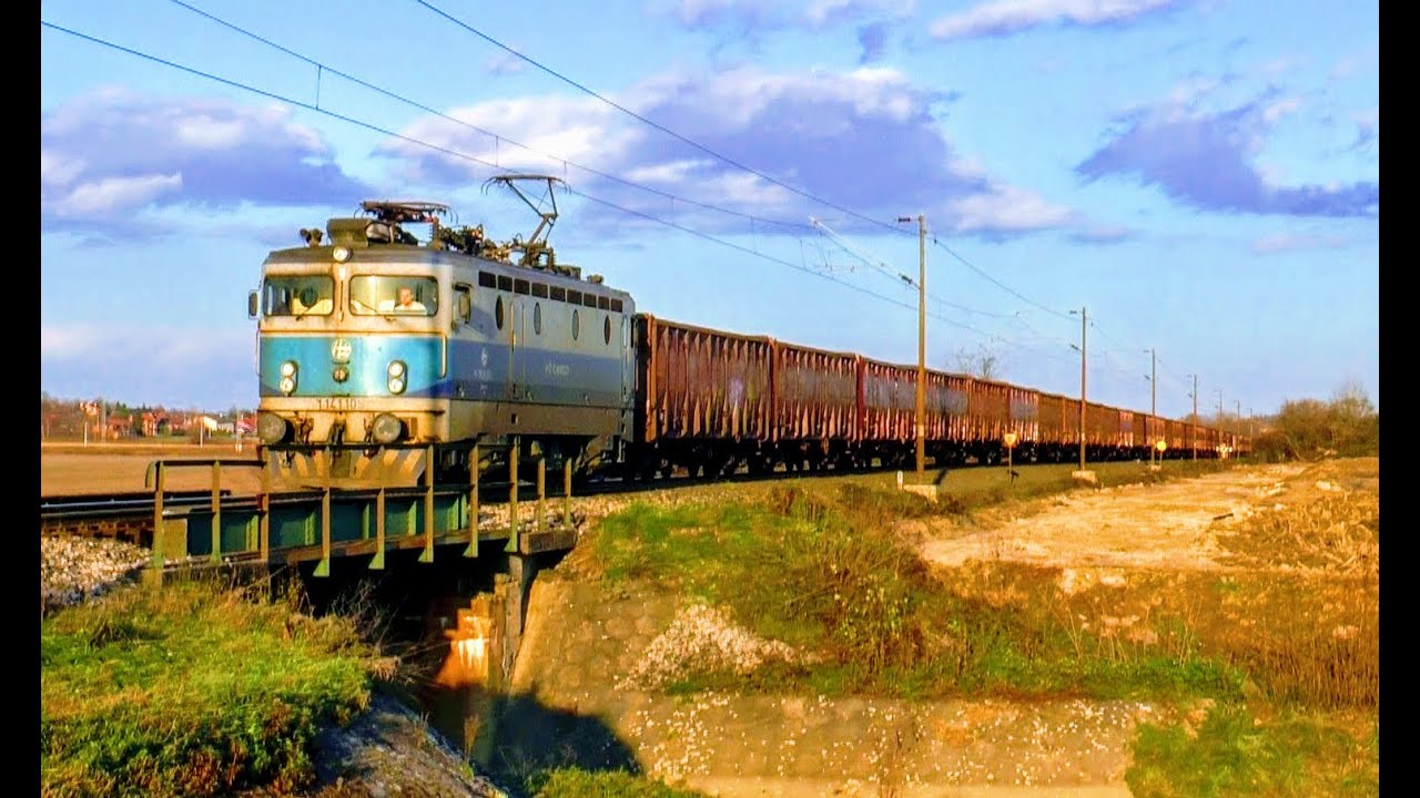 HŽ CARGO loco ASEA 1141 109 on a freight train in Croatia. HŽ CARGO ...