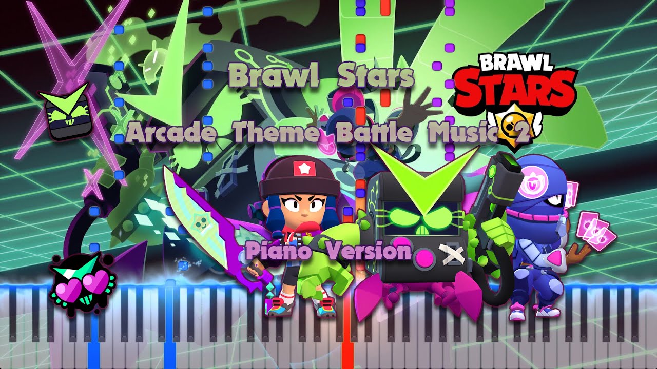 Brawl Stars Arcade Theme Battle Music 2 (Brawlicade) Piano - YouTube
