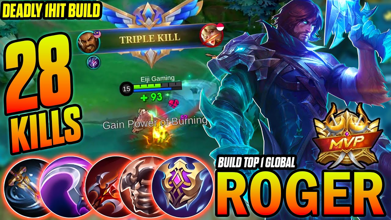28 kills & 4x Double Kills Roger the Beast | Roger GAME-PLAY | - Build ...