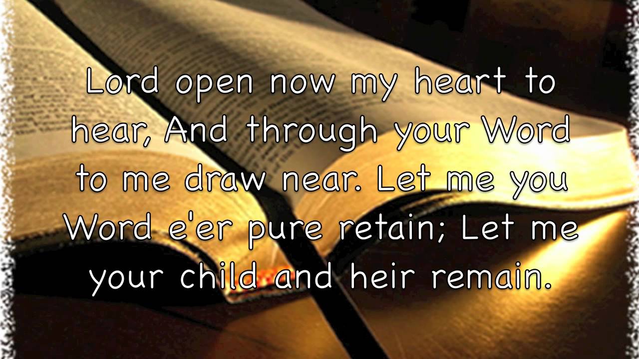 Lord Open Now My Heart to Hear.mov - YouTube