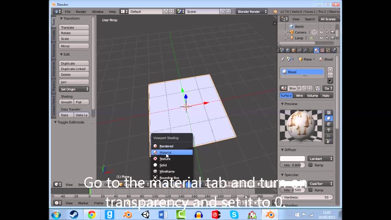 Blood Tutorial-Horror week Blender with CGISam part1 - YouTube
