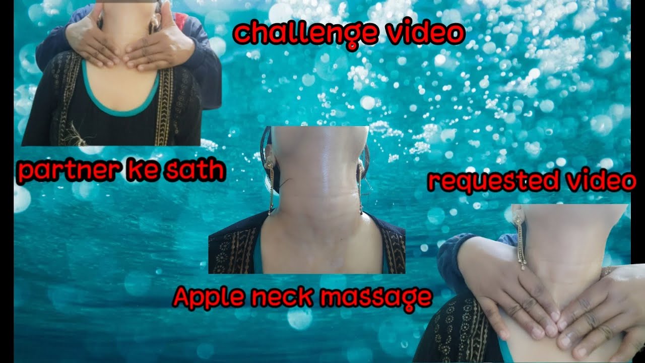 🙏 neck oil massage challenge video 😅 most requested video partner ke ...