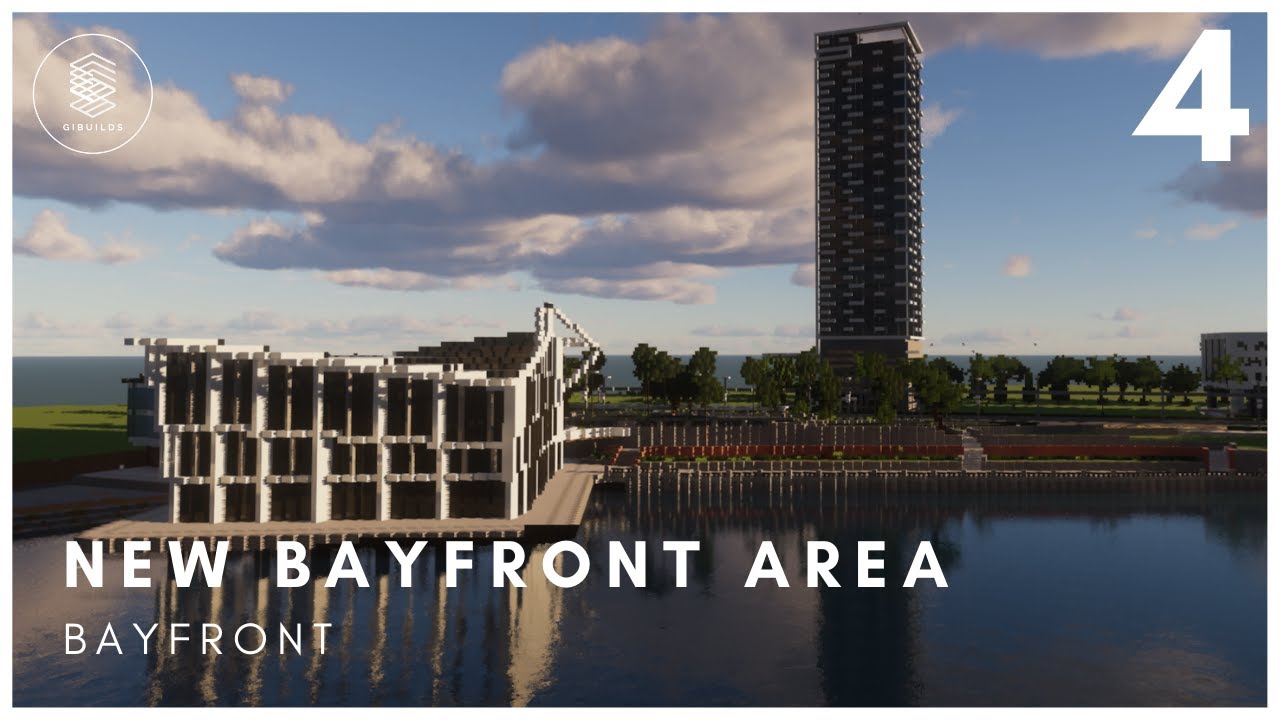 New Bayfront Area - Minecraft City Timelapse #4 - YouTube