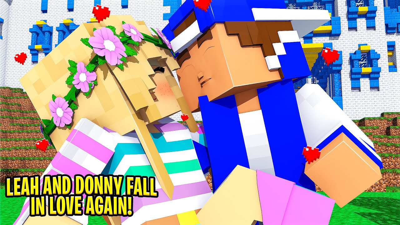 Little Leah & Donny FALL IN LOVE AGAIN... Minecraft - YouTube