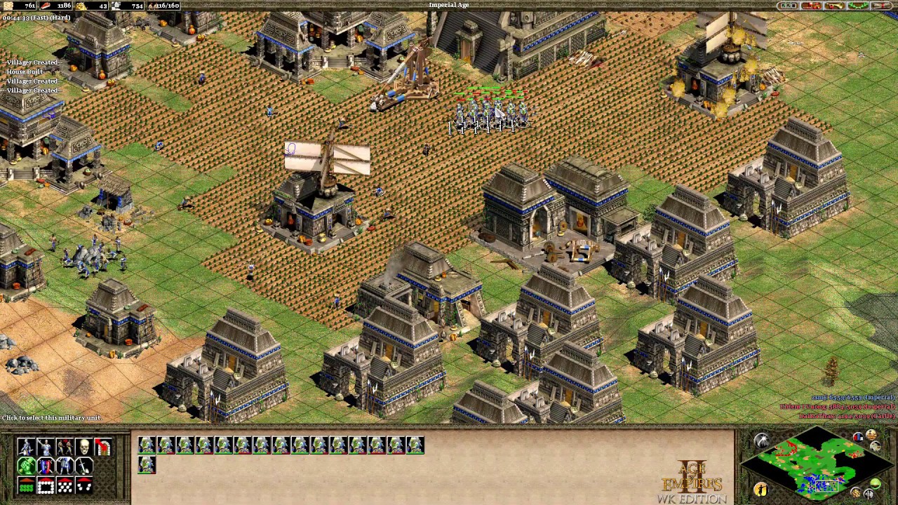 AoE II Aztecs vs 2 Players - YouTube