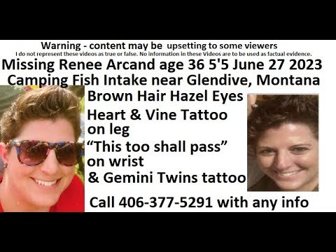 Missing Renee Arcand age 36 5'5 June 27 2023 camping at Fish Intake ...