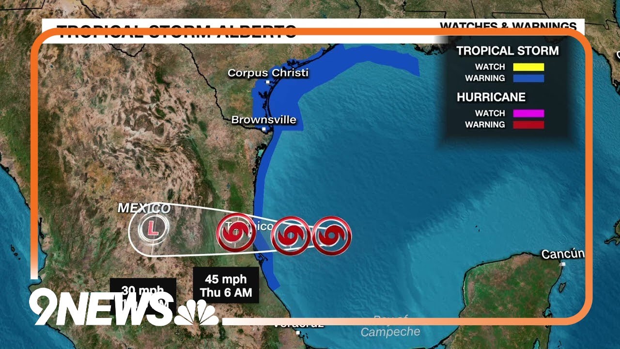 Tropical Storm Alberto forms in southwest Gulf - YouTube
