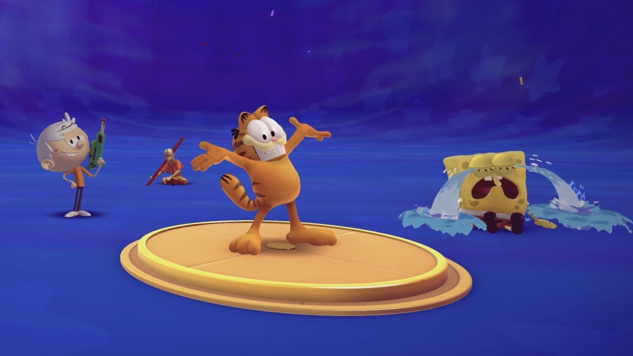Nickelodeon All-Star Brawl - Garfield & Lincoln Loud VS SpongeBob ...