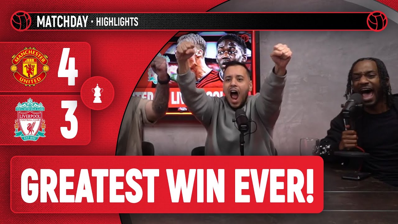 GREATEST WIN EVER! | Man United 4-3 Liverpool WatchAlong Highlights ...
