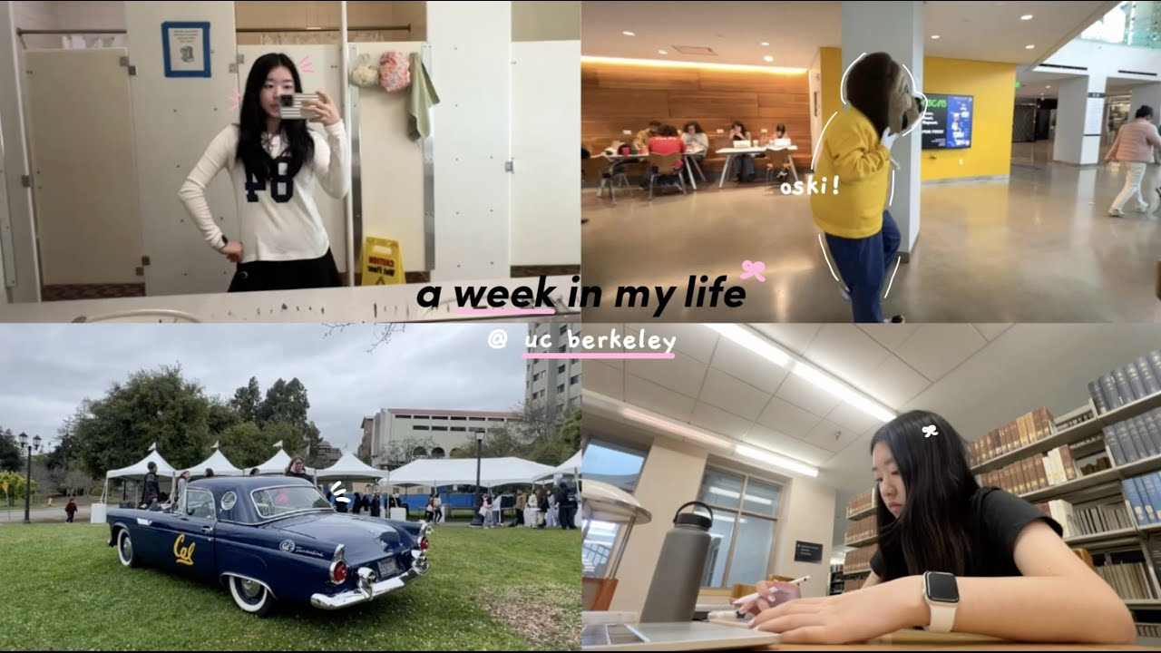a week in my life @ uc berkeley ♡₊ ⊹📃💭⋆⭒˚｡⋆: midterms, cal day, solar eclipse, chem lab - YouTube