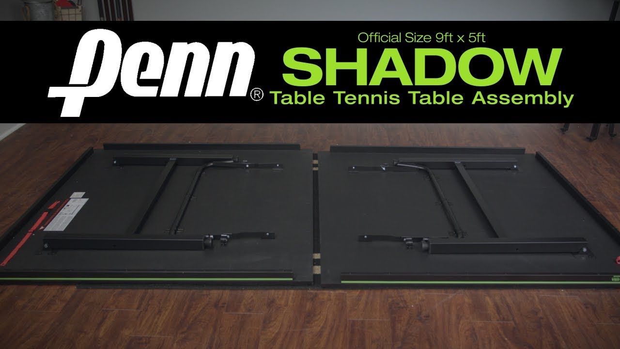 Penn Shadow Table Tennis Table Assembly Video - YouTube
