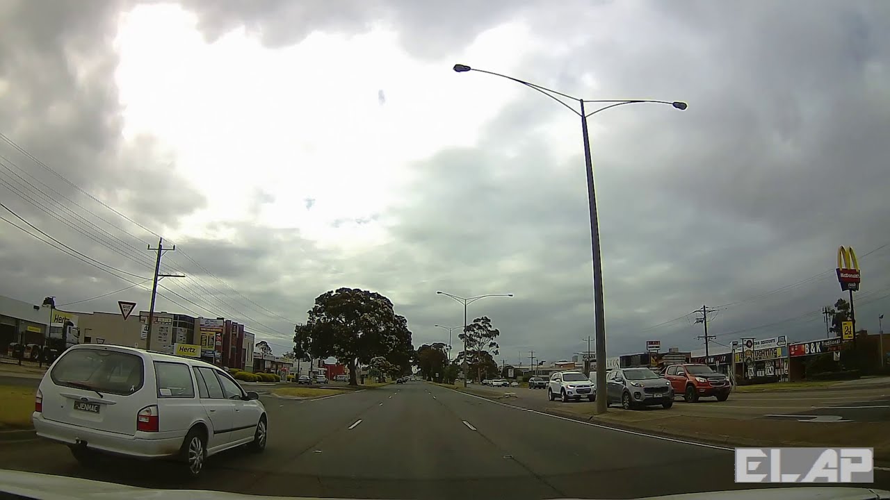 Dash cam Australia, MELBOURNE. Driving along Princess Hwy from ...