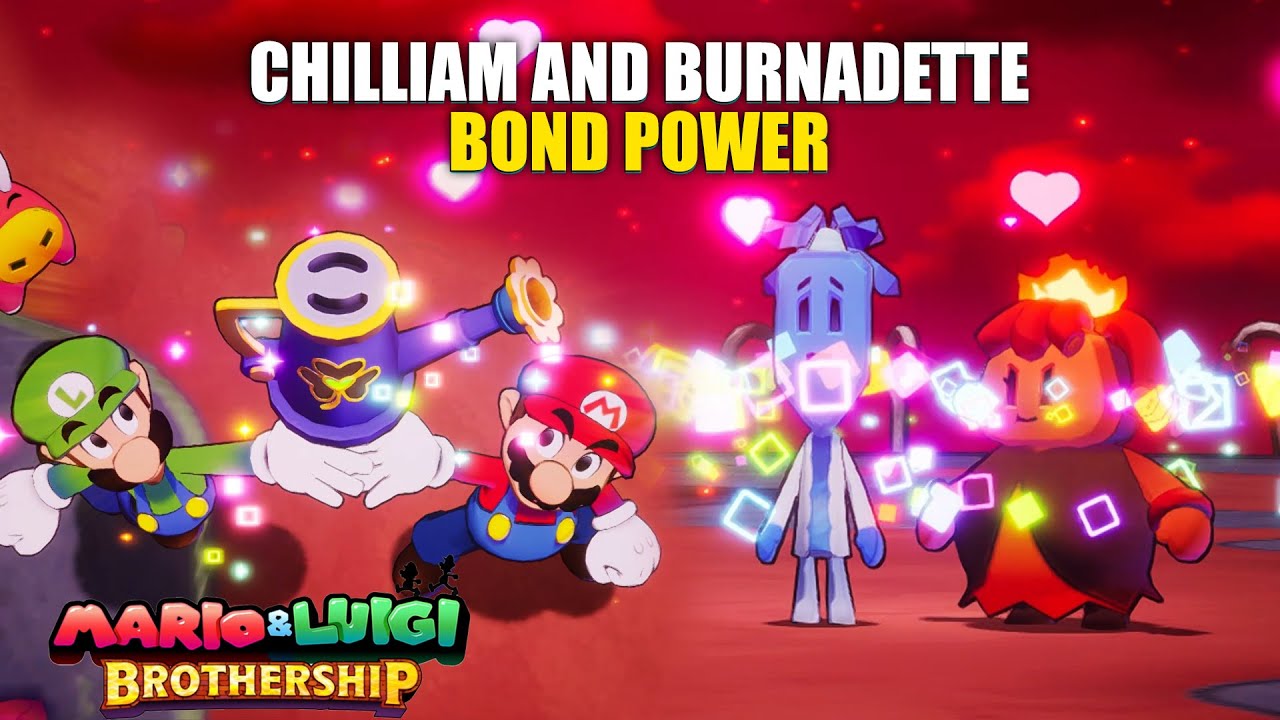Chilliam and Burnadette Bond Power in Mario and Luigi Brothership ...