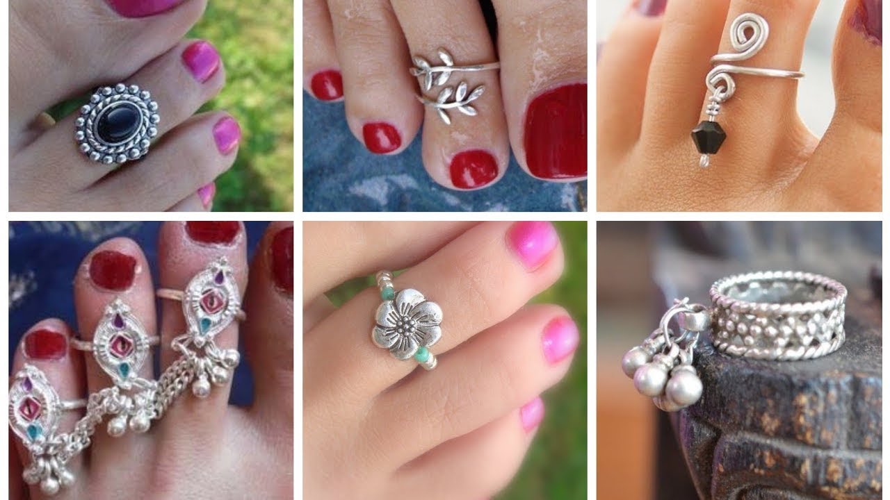 Simple Silver Toe Ring Design 2022 | All Silver Teo Ring Collection ...