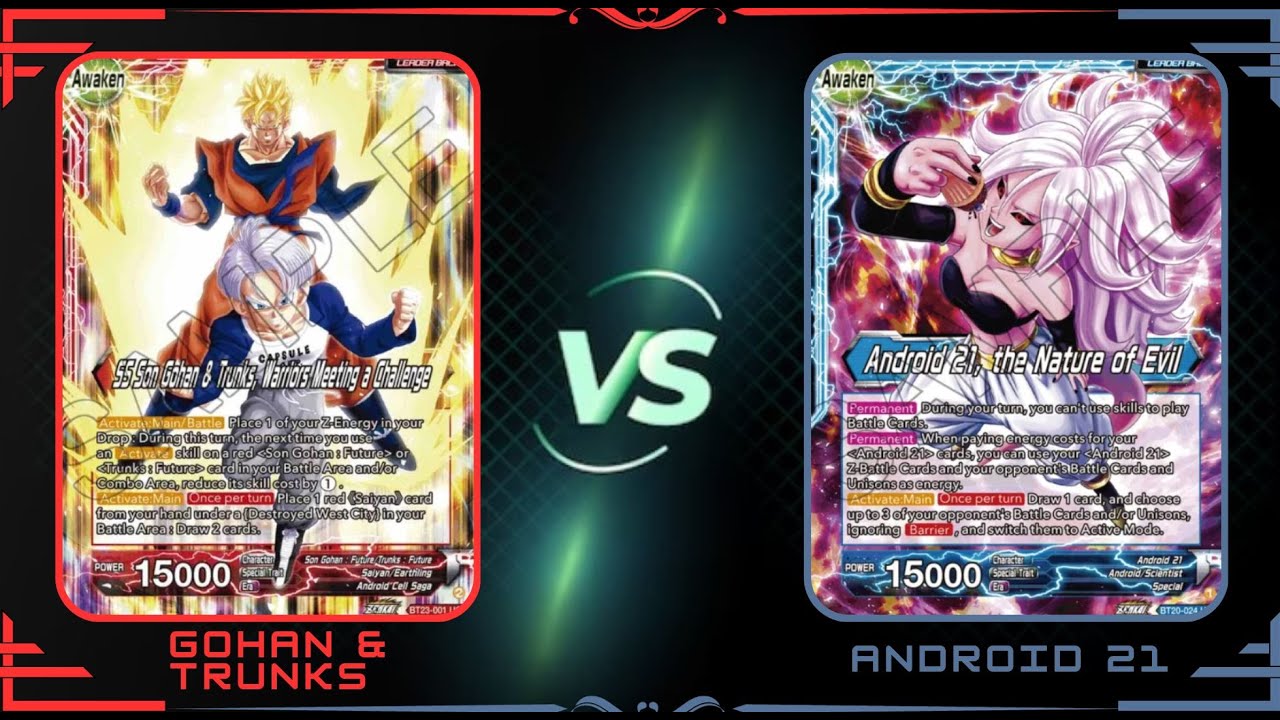 Future Gohan & Trunks vs Android 21 : DBS Locals Set 23 : The future of ...