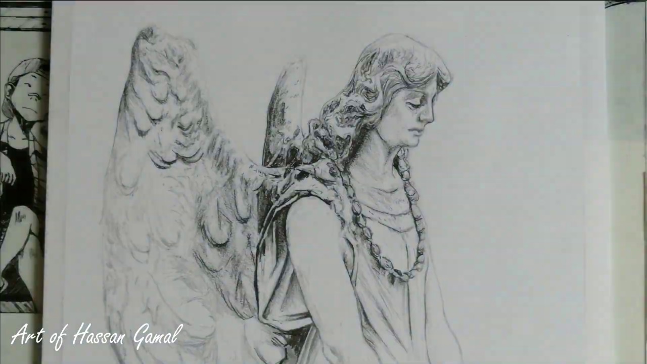 Angel Drawing - Timelapse - YouTube