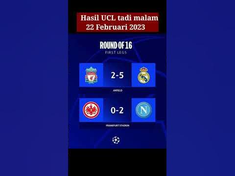 Hasil ucl tadi malam || Liverpool keok, napoli menang #shorts - YouTube