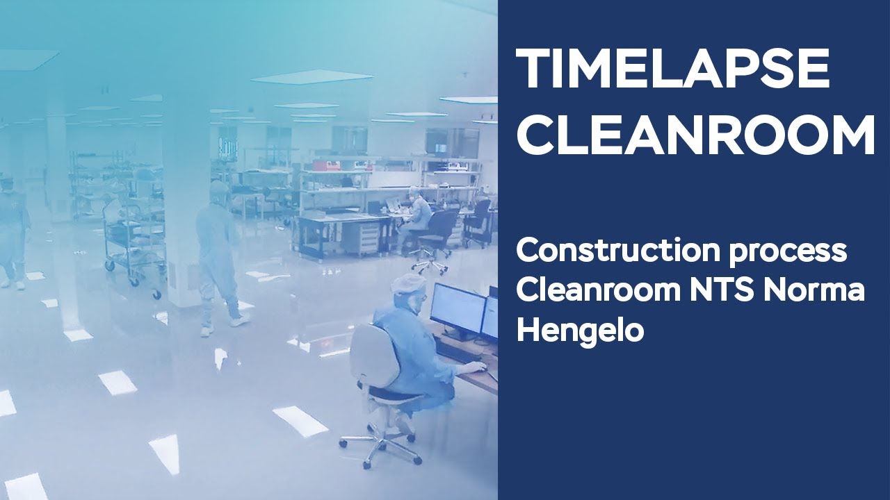 Timelapse video | 1600m2 two-storey cleanroom construction process NTS ...