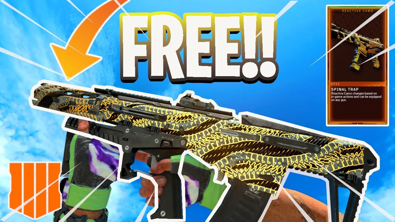 the NEW FREE DLC REACTIVE CAMO in BO4 (COD Black Ops 4 Multiplayer ...