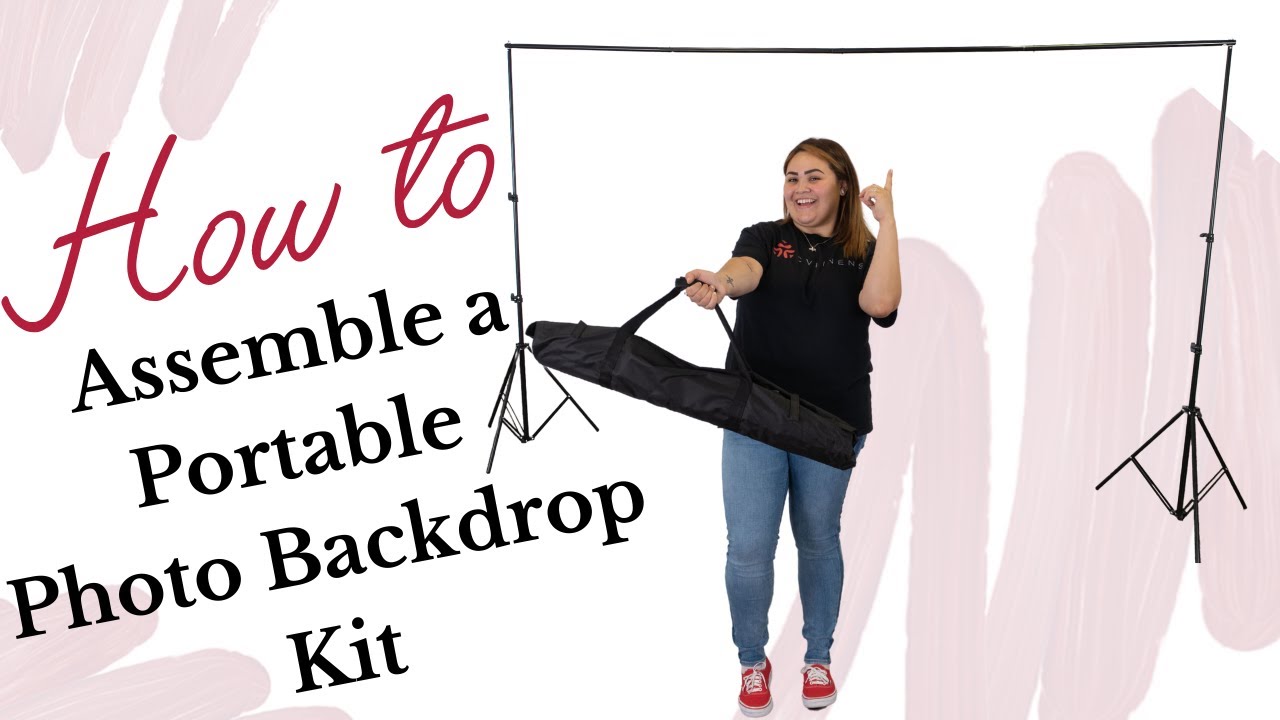 How to Assemble a Portable Photo Backdrop Kit - YouTube