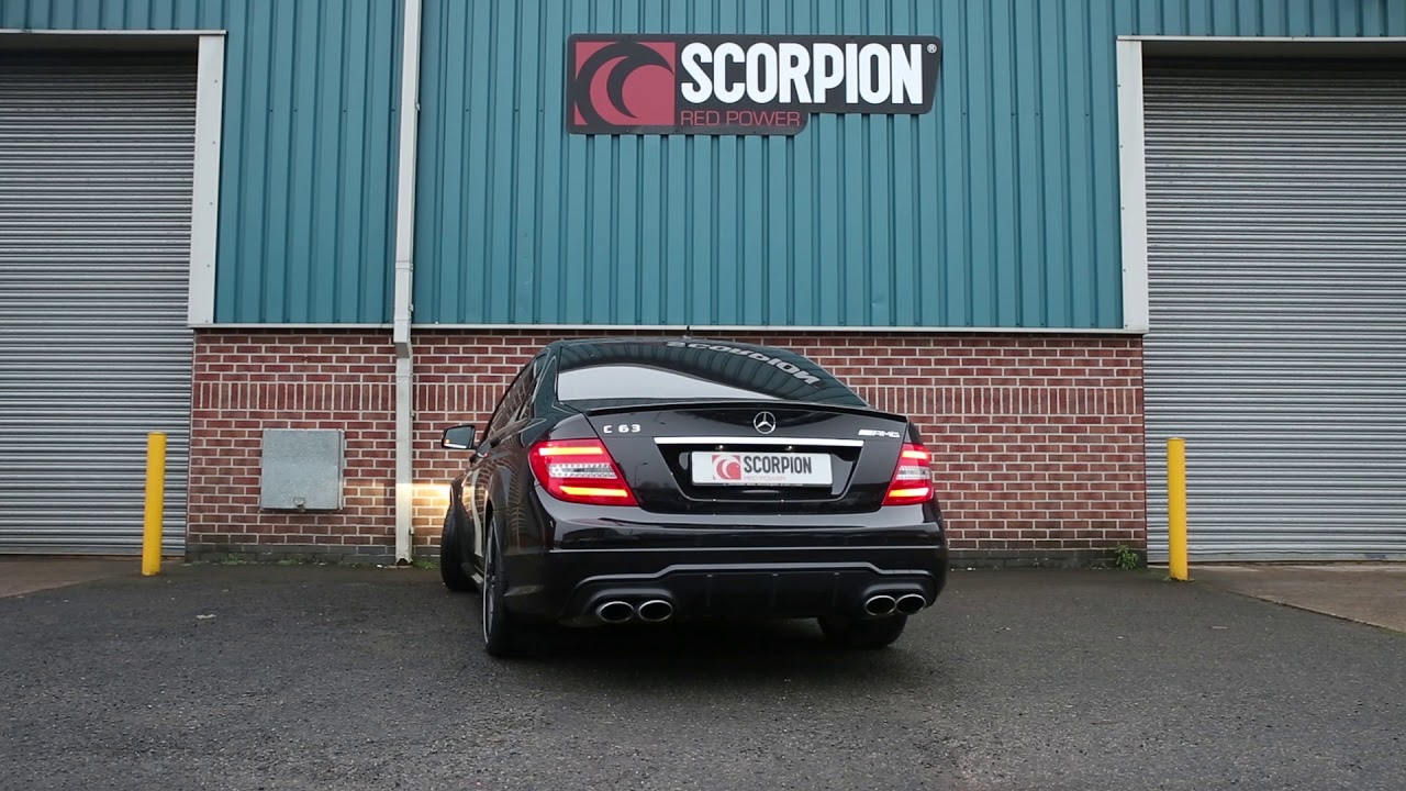 C63 AMG Scorpion Catalyst Removal Pipes - YouTube