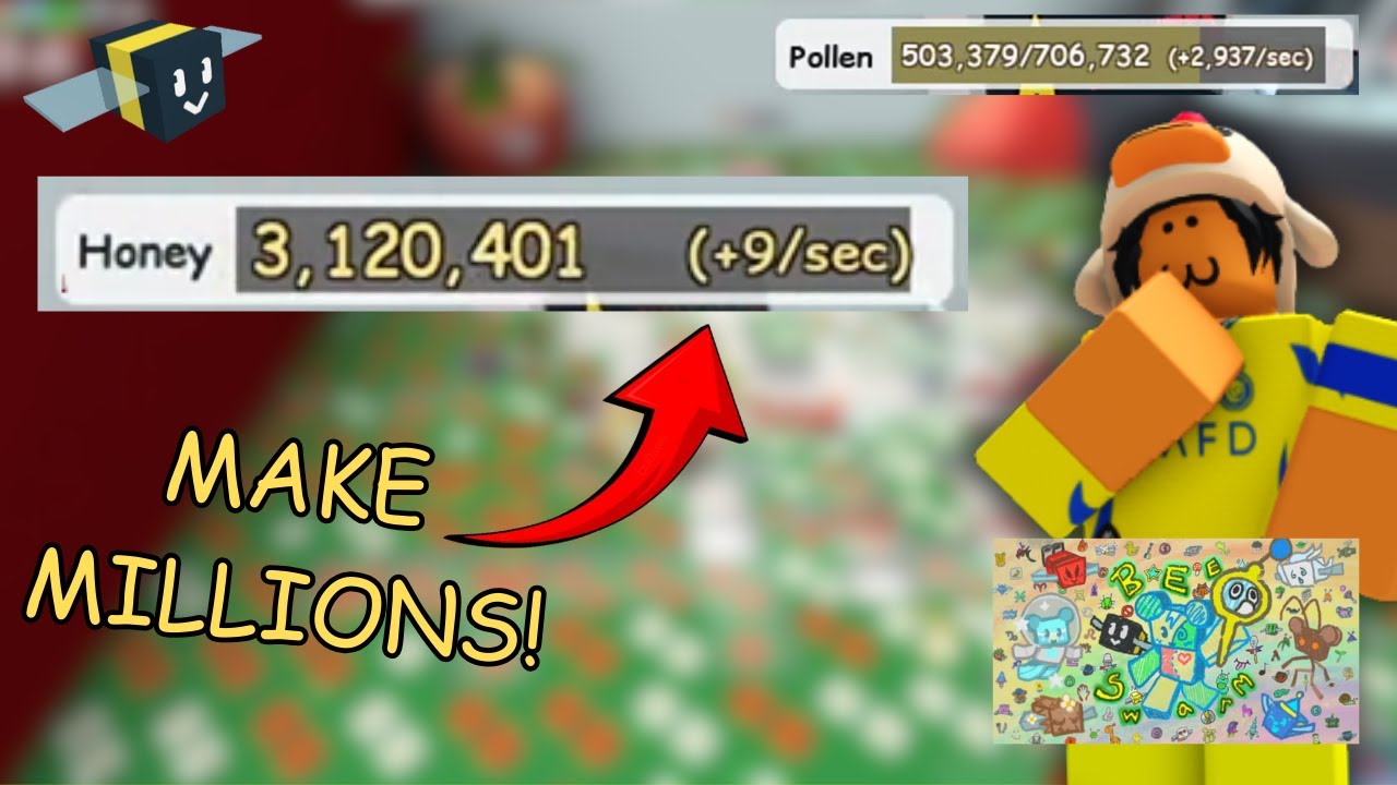 The STRAT to making MILLIONS of HONEY in MINUTES! - Roblox BSS - YouTube