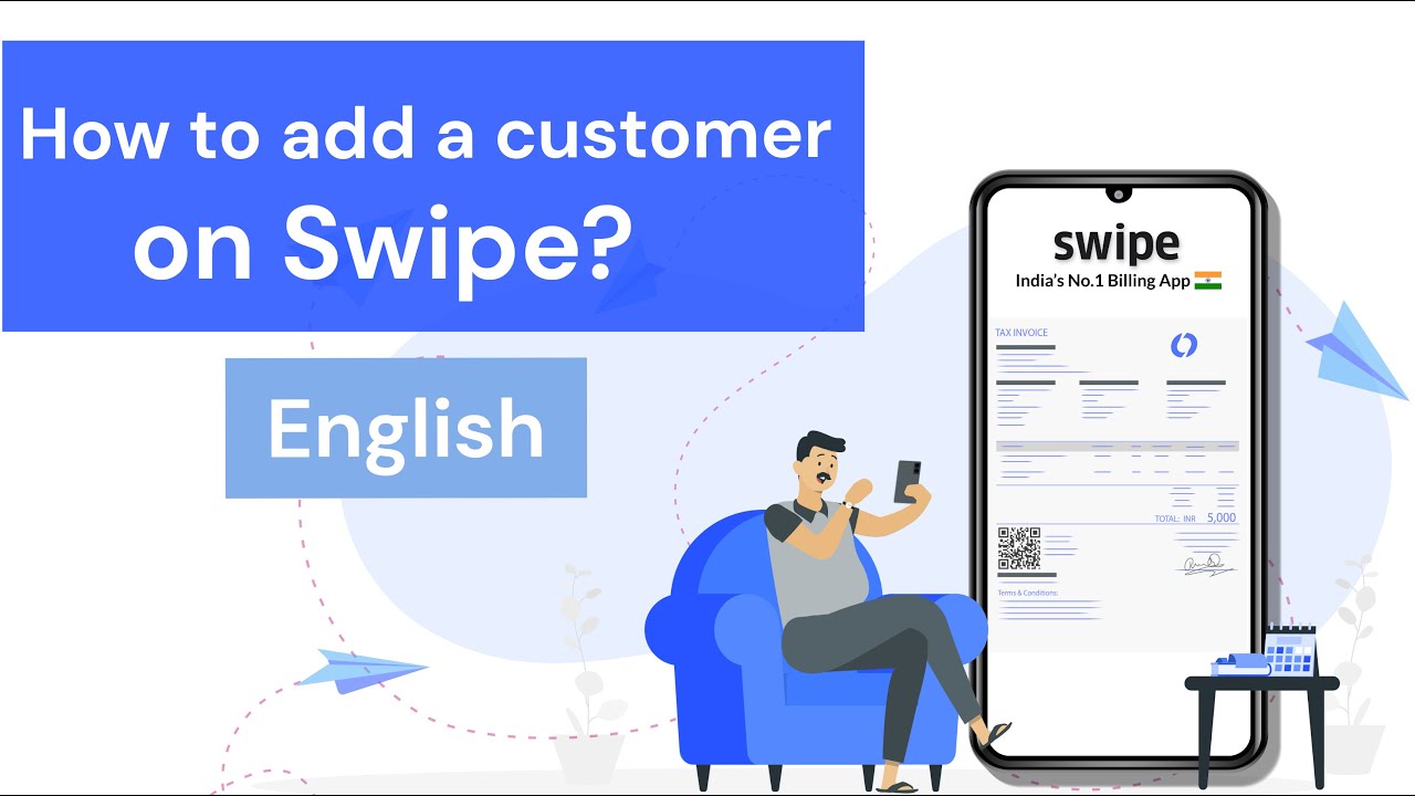 How to add customers in Swipe Mobile App | English - YouTube