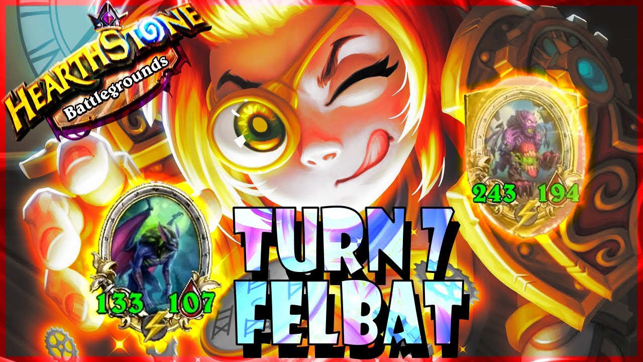 TURN 7 FELBAT - HearthStone Battlegrounds - Infinite Toki - YouTube