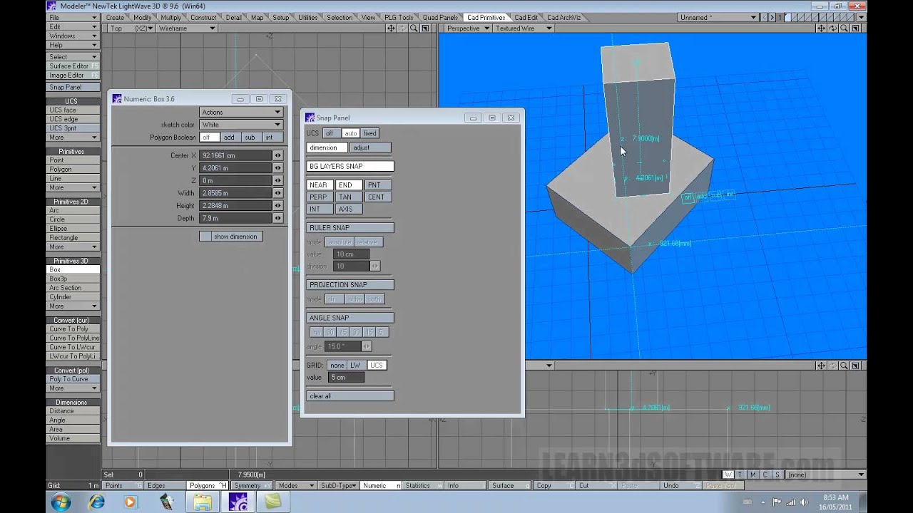 LWCAD Tutorial - UCS Dimension - YouTube