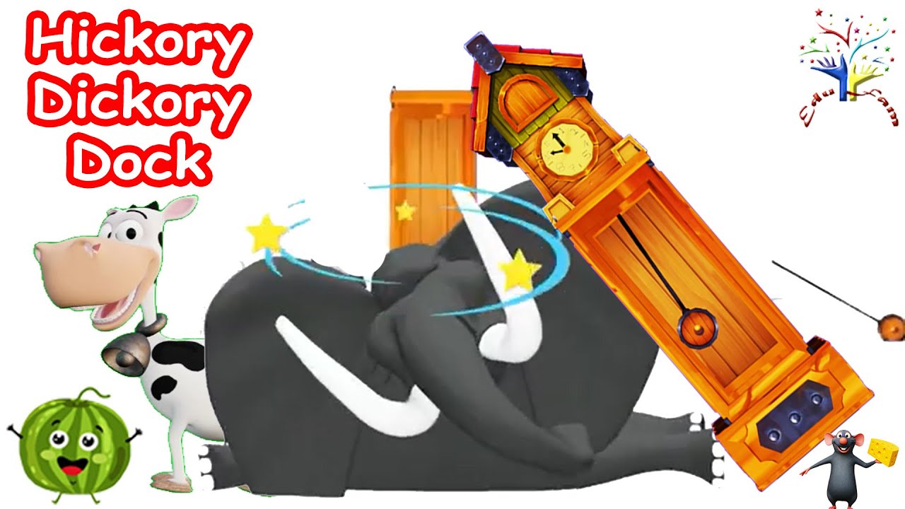 🐘 Hickory Dickory Dock... with an ELEPHANT! ⏰🎶 | AI55AI54 - YouTube