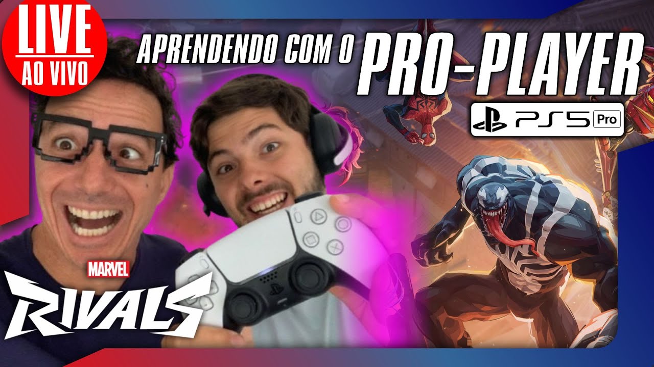 🦸‍♂️🔥 LIVE: Jogando Marvel Rivals com um Pro Player! PS5 PRO # ...