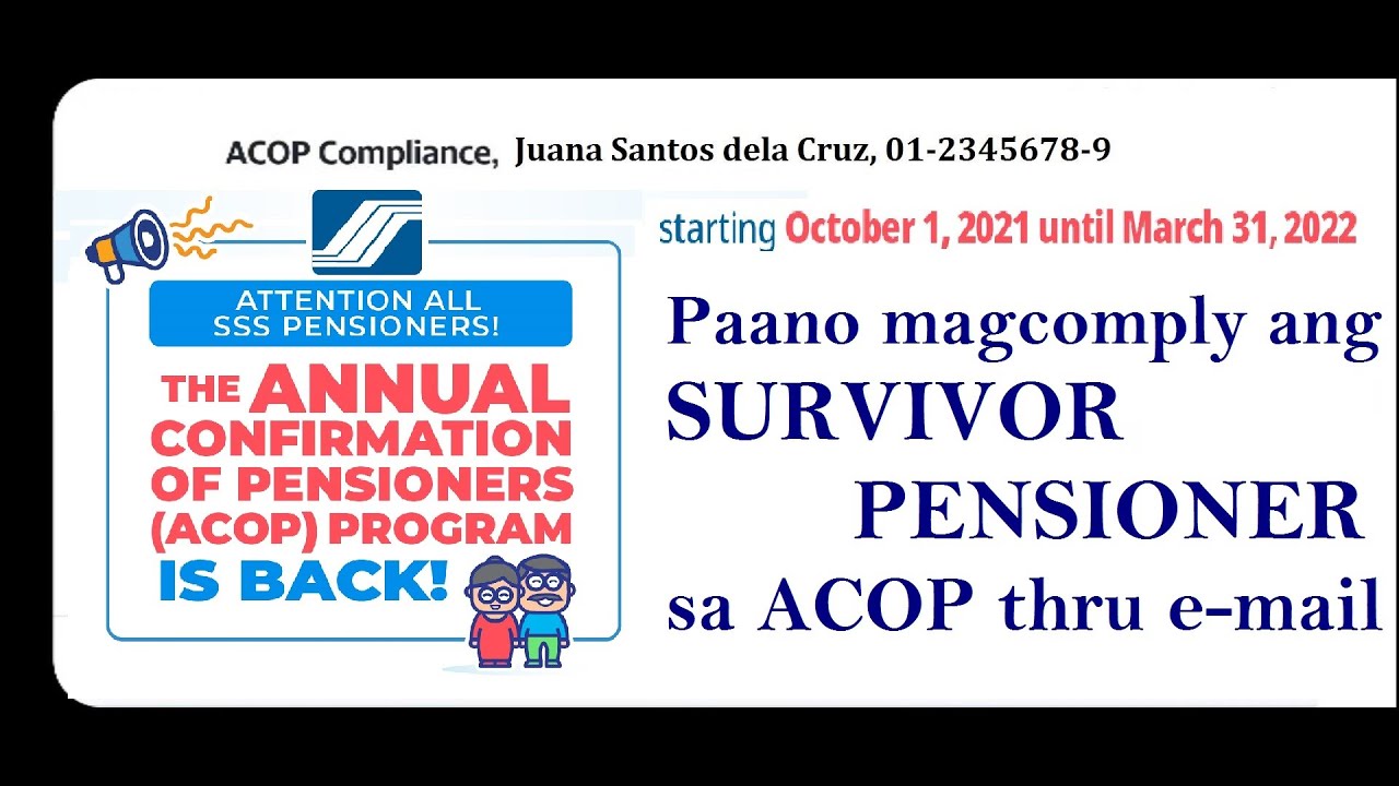 SSS ACOP Updated Oct 2021 to March 2022 | Annual Confirmation of ...
