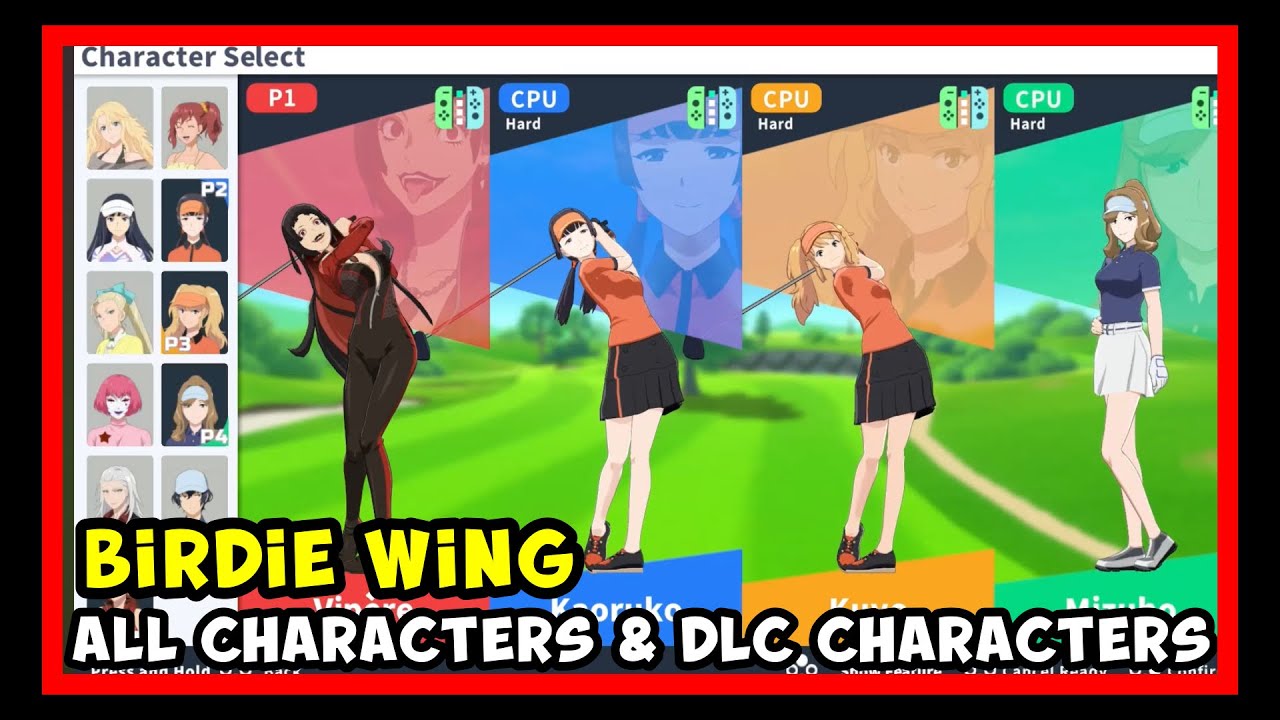 Birdie Wing: Golf Girls' Story All Characters & All DLC [バーディーウイング 追加 ...