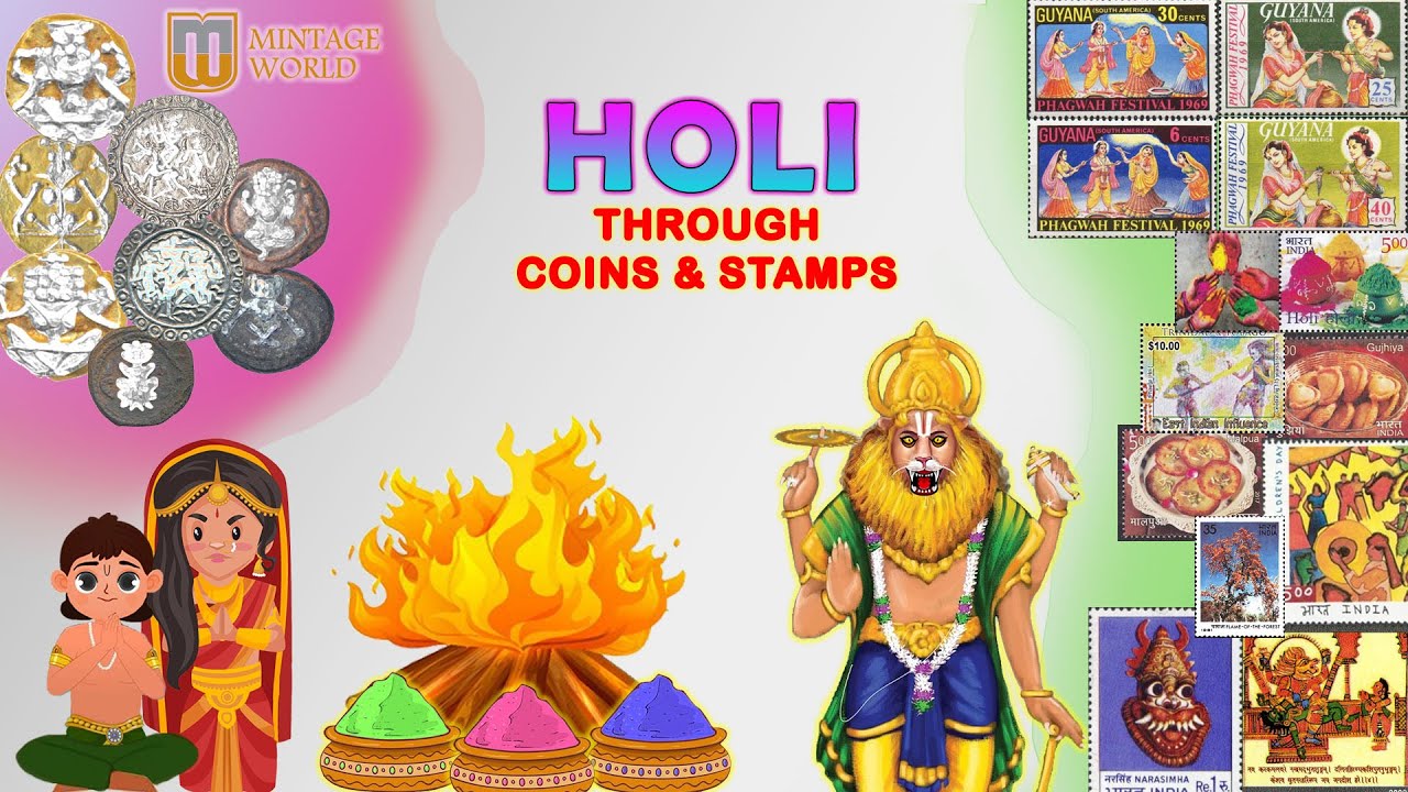 HOLI THROUGH COINS & STAMPS - YouTube