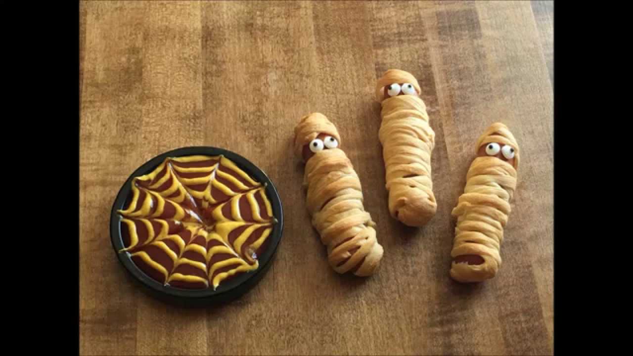 How to Make Mummy Dogs for Halloween - YouTube