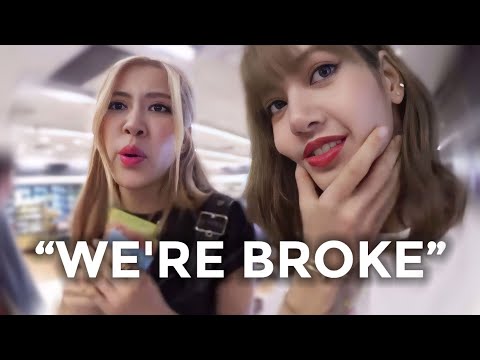 blackpink pretending they're broke af