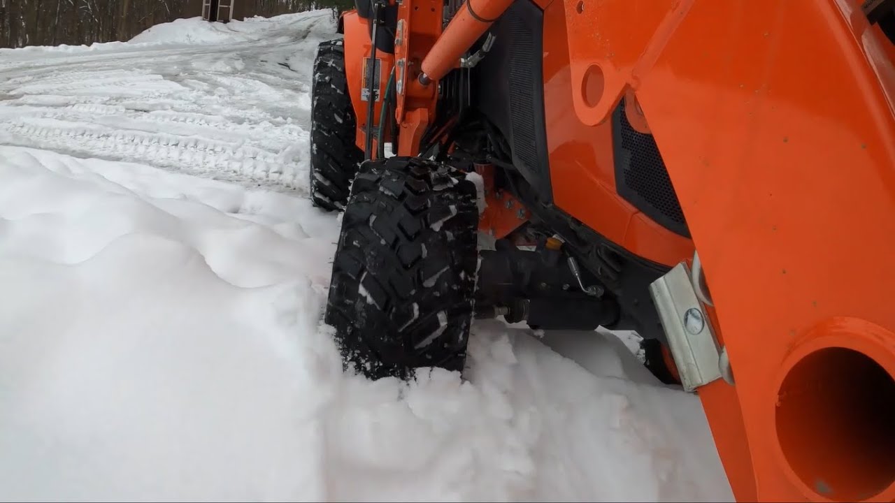 Goodyear R14T Tractor Tires VS Deep Snow - YouTube