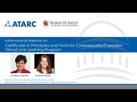 Informational Webinar: ATARC UMD Cybersecurity Certificate Program
