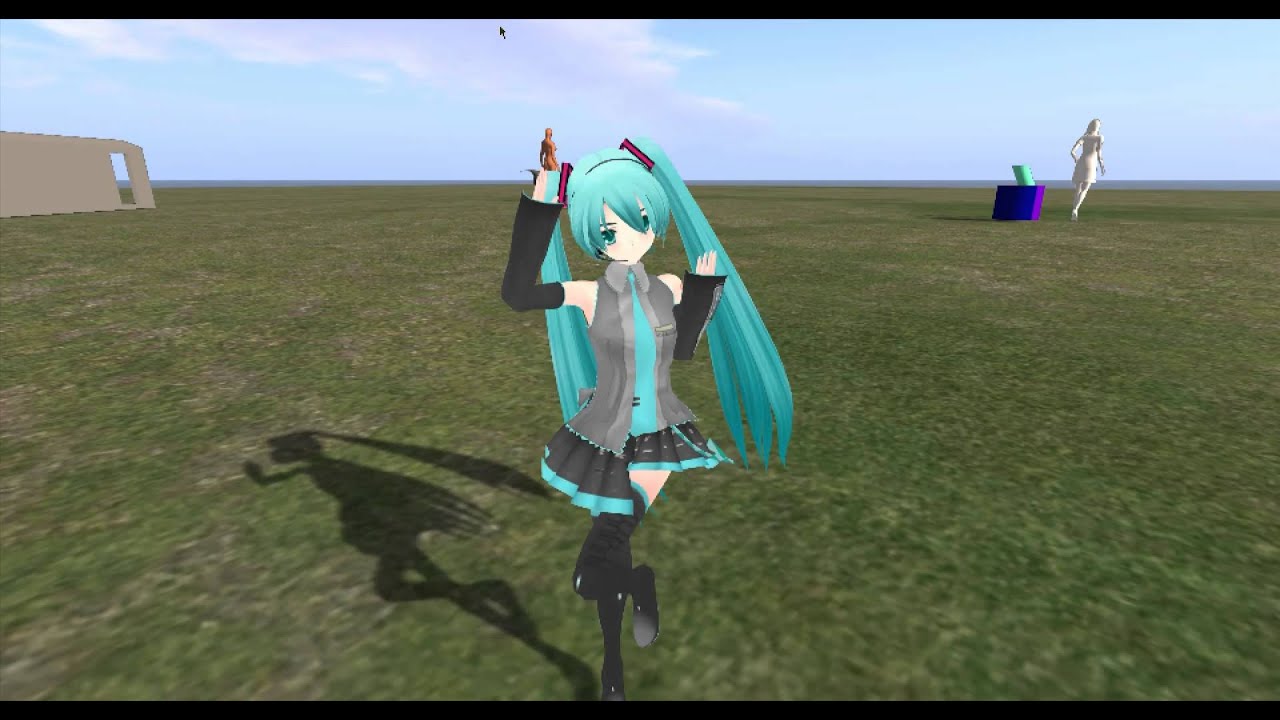 SecondLife Rigged Mesh - love miku model - YouTube
