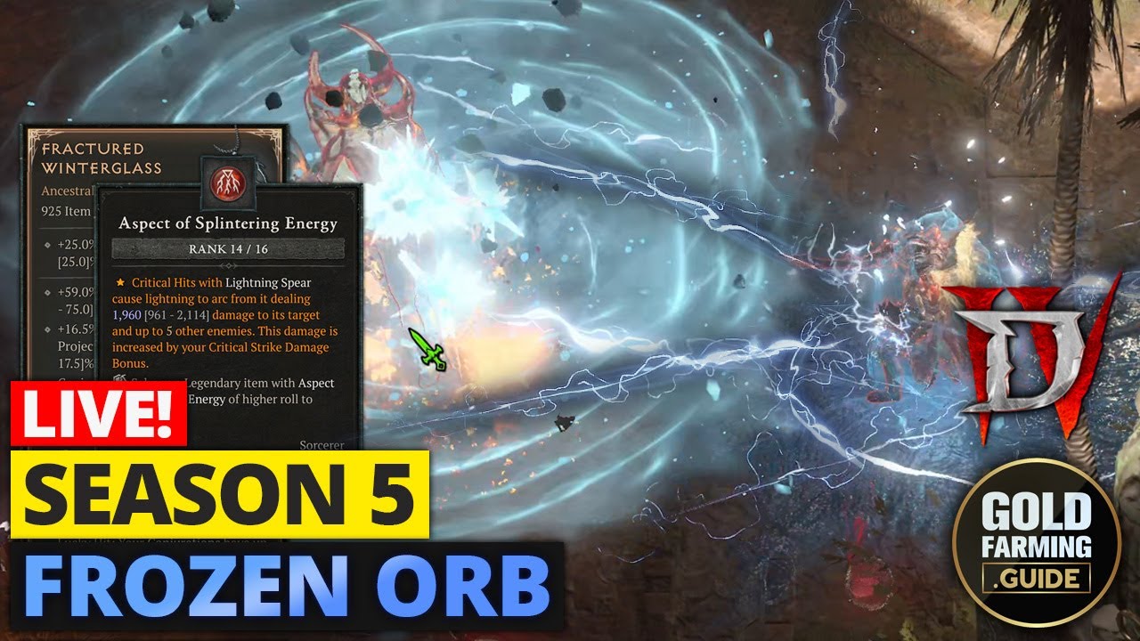 Infernal Hordes T8 on Farm State! Frozen Orb Lightning Spear Sorcerer. Build Guide is out! - YouTube