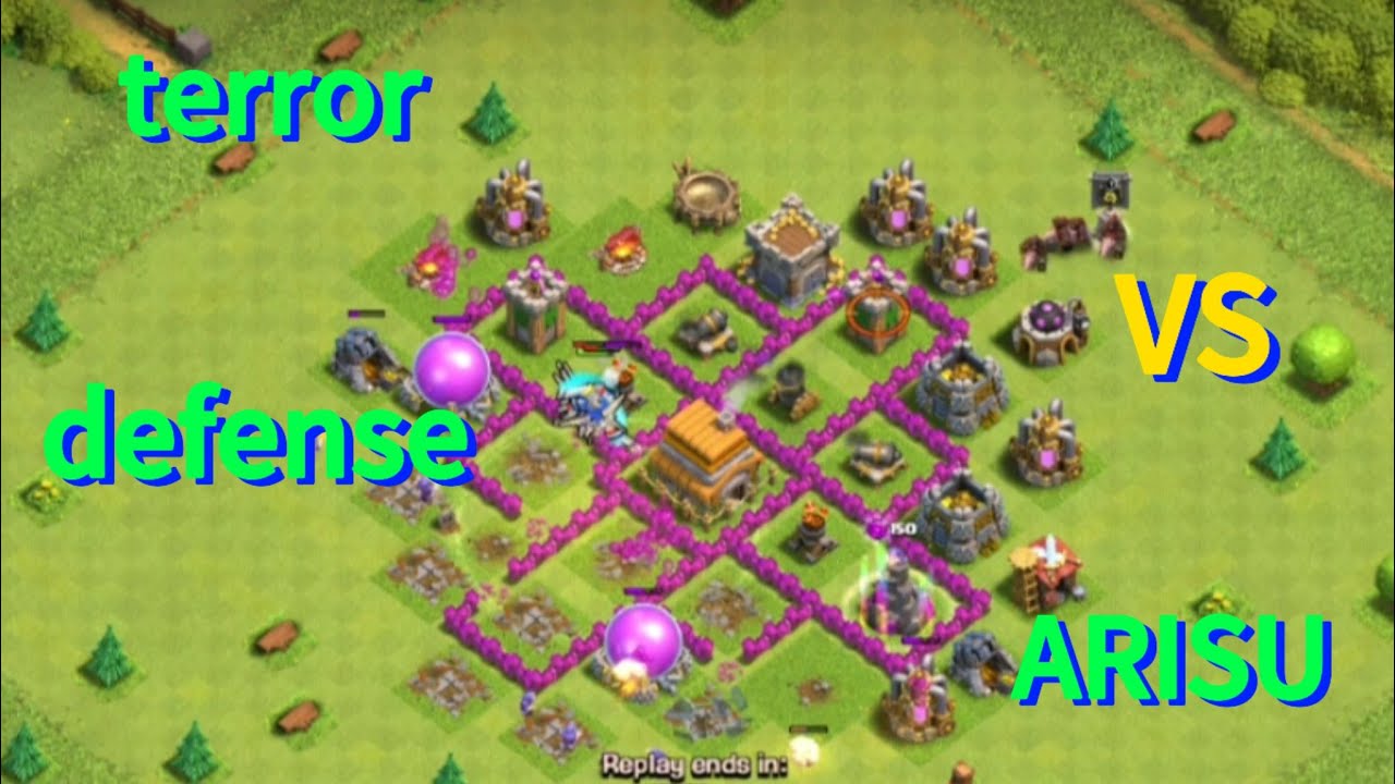 COC/Clash of Clans terror defense VS ARISU - YouTube