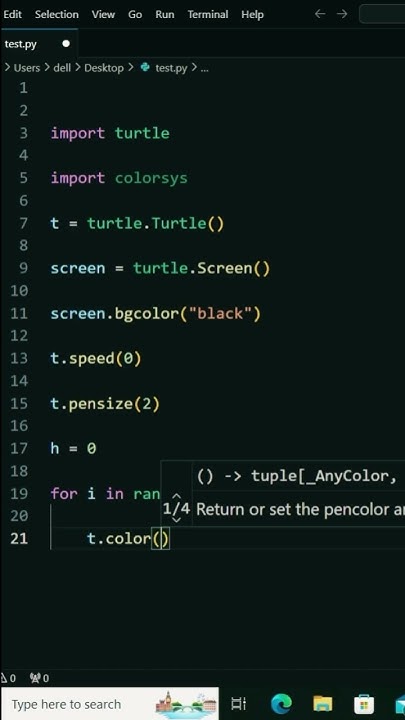 Python design turtle | #python #pythonturtle #coding #programming #design #shortsyoutube # ...