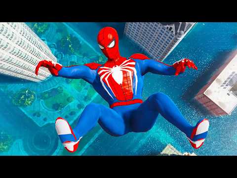SPIDERMAN CRAZY JUMPS/FALLS #38 (GTA 5 Spider-Man Fails)