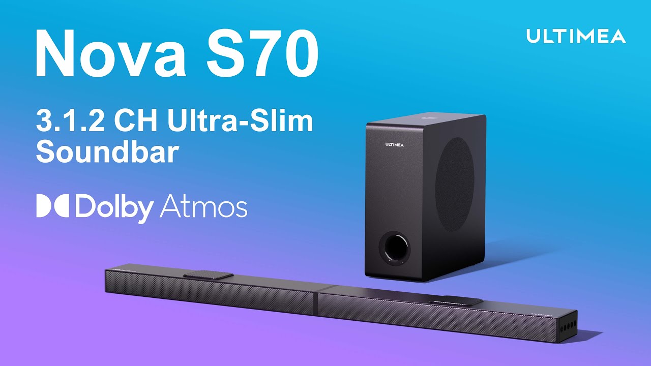 Ultimea Nova S70 Soundbar | Top 3.1.2 Channel True Dolby Atmos Soundbar - YouTube