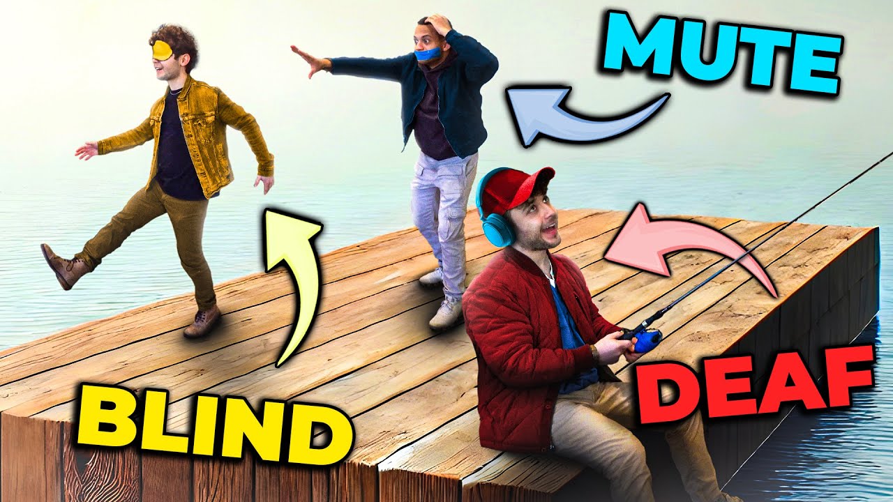EXTREME Blind Deaf Mute FISHING Challenge - YouTube