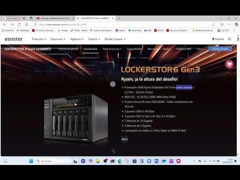 NAS. LOCKERSTOR 6 Gen3 (AS6806T). Prof. Ingeniero Informático Eduardo Rojo Sánchez - YouTube
