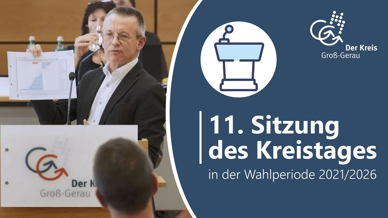 11. Sitzung des Kreistages in der Wahlperiode 2021/2026 - YouTube